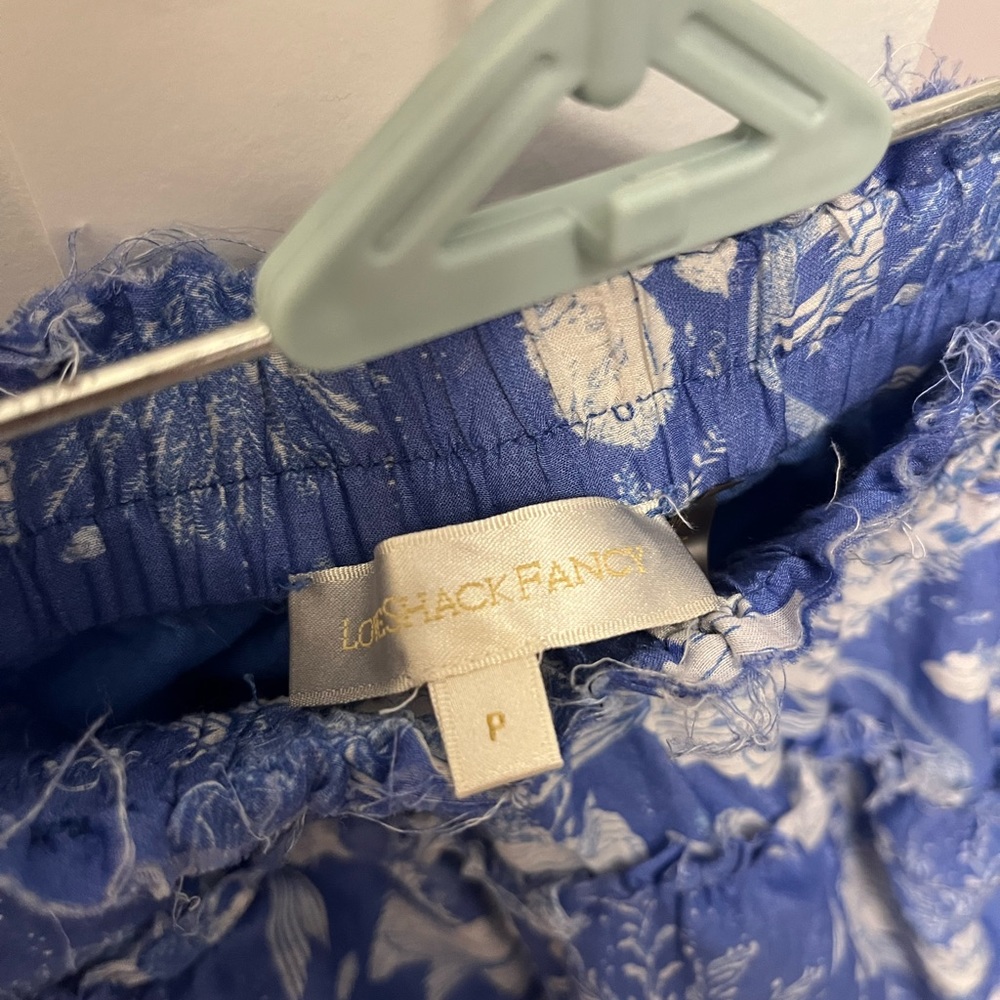 Loveshackfancy Blue Flower Mini Skirt Size Petite - Gem